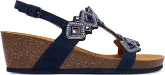 Scholl Sandalen Scholl Tulum T-Bar MF00689 Dunkelblau