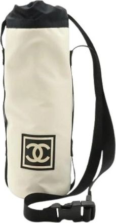 Chanel Sac porte-bouteille Chanel Pre-owned Ligne Sport Nylon - Femme - Pre-owned - Beige - Taille: ONE Size
