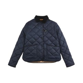 Fay Diamond-Quilted Short Jacket - - Jackets - Damen - Blau - M