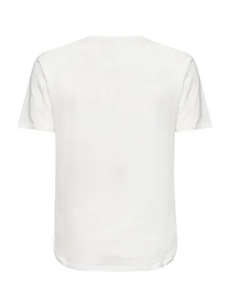 Fendi Mens T-Shirt Noi-Print Ivory Organic Cotton T-Shirts And Polos