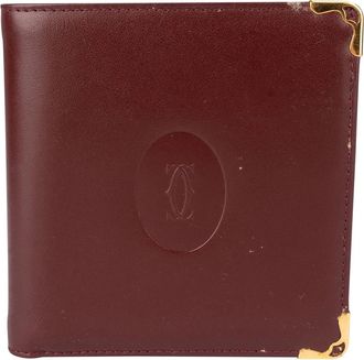 Cartier Portemonnaie - Cartier Bordeaux Leather Wallet - Gr. unisize - in Bunt - f&uuml;r Damen