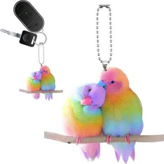 Generic Porte-cl&eacute;s en m&eacute;tal &eacute;l&eacute;gant en forme doiseau | Ornements de r&eacute;troviseur de voiture, porte-cl&eacute;s l&eacute;ger pour usage quotidien pour sacs, cl&eacute;s, cadeaux ave