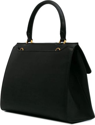 Ferragamo Hobo Bags - Leather Gancini Trifolio Satchel - Gr. unisize - in Schwarz - f&uuml;r Damen