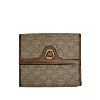 Celine Portefeuille en cuir Pre-owned - Femme - Pre-owned - Beige - Taille: ONE Size