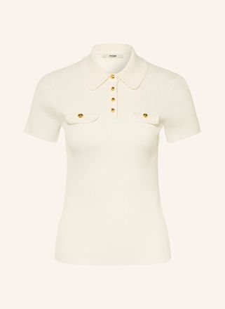 Maje Strick-Poloshirt weiss