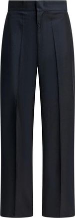 SA SU PHI Femme, Pantalons, Bleu, Taille: 36 FR Wide Pantalons