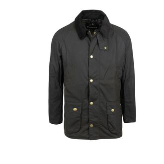 Barbour Gr&uuml;ner Baumwollmantel mit Tartan-Futter - - Jackets - Herren - Gr&uuml;n - L