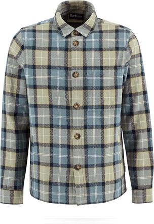 Barbour Overshirt mit Karomuster in Cr&ecirc;pe-Struktur in