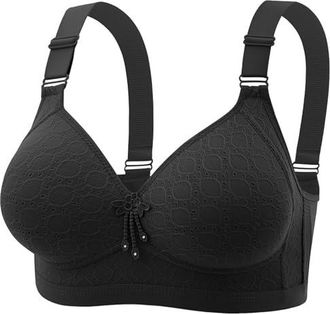 Generic Soutien-gorge 2026 pour femme - Grande poitrine - Bonnet fin sans anneau en acier - Confortable - Rassemblement - Pliage lat&eacute;ral - Ajustement de la po