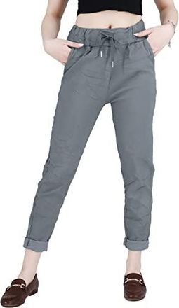 JOPHY & CO. Pantalon femme Paper Bag A (cod. 2999), gris, L