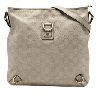 Gucci Sac bandouli&egrave;re en cuir gaufr&eacute; Pre-owned - Femme - Pre-owned - Beige - Taille: ONE Size