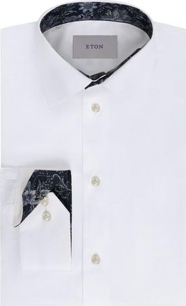 Eton Baumwollhemd mit Ausputz, Slim Fit in