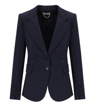 Elisabetta Franchi BLAZER BLEU FONC&Eacute; ELISABETTA FRANCHI