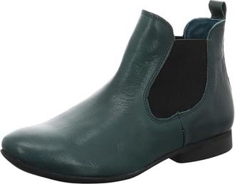 Think Femme Guad2 Bottine Chelsea, Bleu pétrole 7090, 36.5 EU Étroit