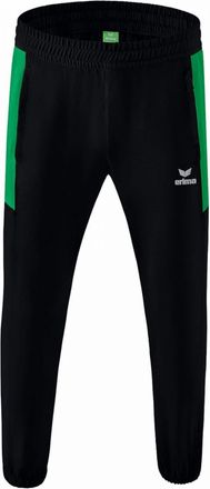 Erima Unisex Kinder Team Basic Präsentationshose (1102238), schwarz/smaragd, 128