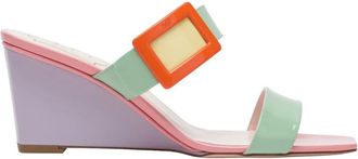 Roger Vivier Femme, Chaussures, Multicolore, Taille: 38 1/2 EU Mule Wedge T.60