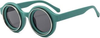 Generic Lunettes de soleil rondes rétro pour femmes, couleur bonbon, nuances punk, UV400, 10, Taille unique