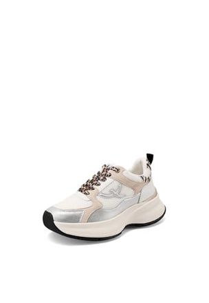 Queen Helena Baskets Platform Femme X34-34, argent, 35 EU