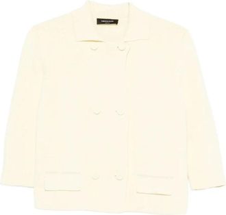 Fabiana Filippi Femme, Pulls, Beige, Taille: 42 FR Veste en coton