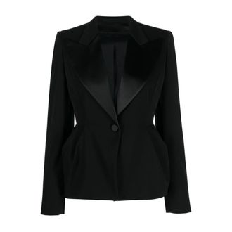 Max Mara Proteo Peplum Blazer - - Jackets - Damen - Schwarzk - 3XS