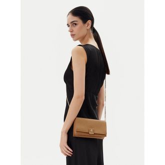 Tommy Hilfiger Handtasche Tommy Hilfiger Th Her Flap W/Chain AW0AW17403 Beige