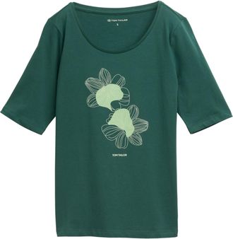 Tom Tailor Damen 1047062 T-Shirt, 30024-Explorer Green, XXS