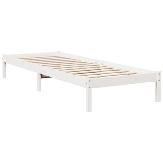 Generic Kleines Einzelbettgestell aus Massivem Kiefernholz - Stabile Sperrholzlatten, Ideal für Schlafzimmer (80 x 220 cm)