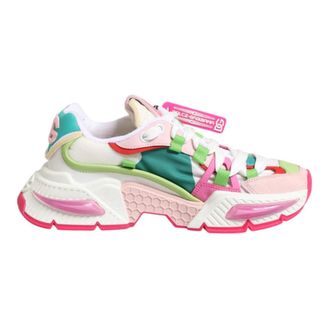 Dolce & Gabbana Multicolor Leder Airmaster Low Top Sneaker - - Shoes - Damen - Mehrfarbig - 35 EU