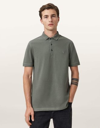 AllSaints Reform - Polo &agrave; manches courtes - Vert Gastor