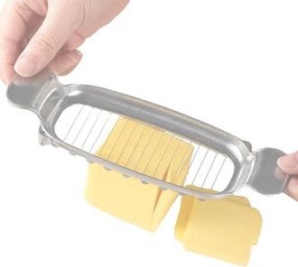 Generic Trancheuse &agrave; beurre - Coupe-oeuf &agrave; fromage - Hachoir &agrave; avocat polyvalent et robuste, outil de tranchage alimentaire pour oeufs durs, kiwi, fraise