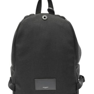 Saint Laurent Pre-owned Sac &agrave; dos en nylon - Femme - Pre-owned - Noir - Taille: ONE Size