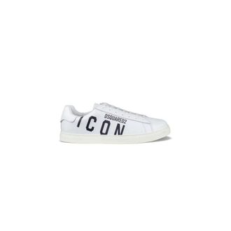 Dsquared2 Leather Low Top Sneakers - - Shoes - Herren - Wei&szlig; - 45 EU