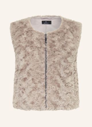 Monari Monari Kunstfell-Weste beige