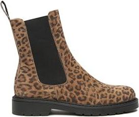 Nero Giardini I513941D Bottines Chelsea Femme en Cuir Velours - Marron 38 EU