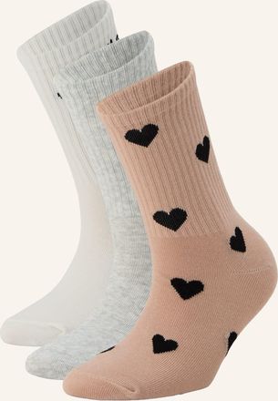 SKIMS Skims 3er-Pack Socken Sport weiss