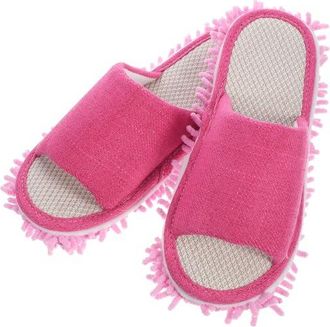 IFUNDOM Pantoufles de Nettoyage pour Femmes M Pantoufles Lavables et R&eacute;utilisables en Tissu Absorbant Chaussures Pratiques pour Sols en Bois et Carrelage pour