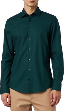 Seidensticker 653480 Hemd, Dunkelgr&uuml;n, 38 Herren