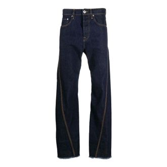 Lanvin Homme, Jeans, Bleu, Taille: W32 Jean Droit Denim Bleu Marine