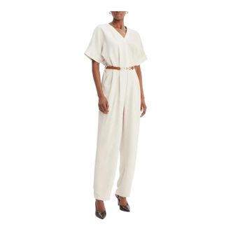 Fracomina Femme, Combinaisons et Ensembles, Beige, Taille: 40 FR Tuta Regular avec Ceinture Assortie