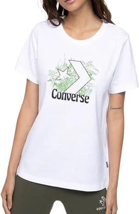 Converse T-Shirt Blanc Femme 3219 Blanc S