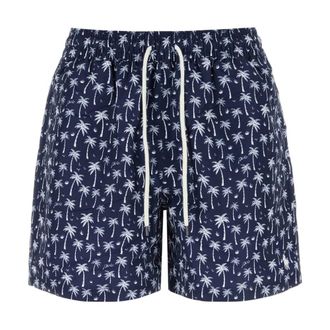 Polo Ralph Lauren Palm Tree Print Swim Shorts - - Swimwear - Herren - Blau - XL
