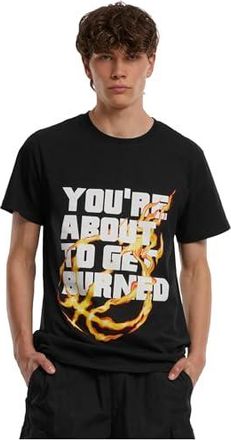 Mister Tee You re About to Get Burned Tee T-Shirt, Black, L Homme