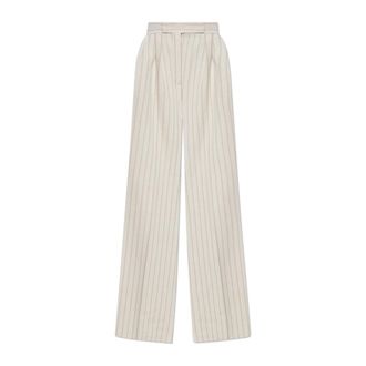 Max Mara Femme, Pantalons, Beige, Taille: 38 FR Osso Pantalons