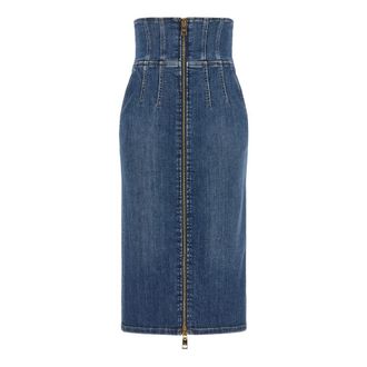 Elisabetta Franchi Midi-Rock - - Skirts - Damen - Blau - S