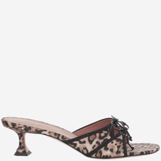 Amina Muaddi Womens Sandals Eleonora Multi Silk