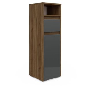 Vicco Meuble de rangement de salle de bain Majest, Anthracite Haute brillance, 30.2 x 96.3 cm, Vicco