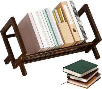 Generic Bücherregal für Tisch | neigbares für die Aufbewahrung von Büchern und | Kompakter Organizer für Haus, Tisch, Arbeitsbereich | Platzsparendes und funk