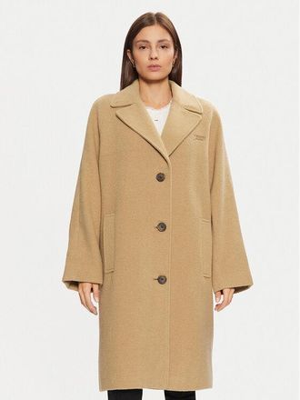 Tommy Jeans Wollmantel DW0DW20166 Beige Regular Fit
