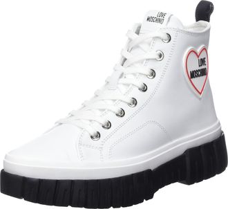 Love Moschino Damen Ja15595g1gia010035 W.Sneakers, Weiß, 35 EU