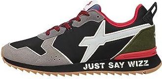 W6YZ Baskets en Tissu Technique et Daim, Gris 43